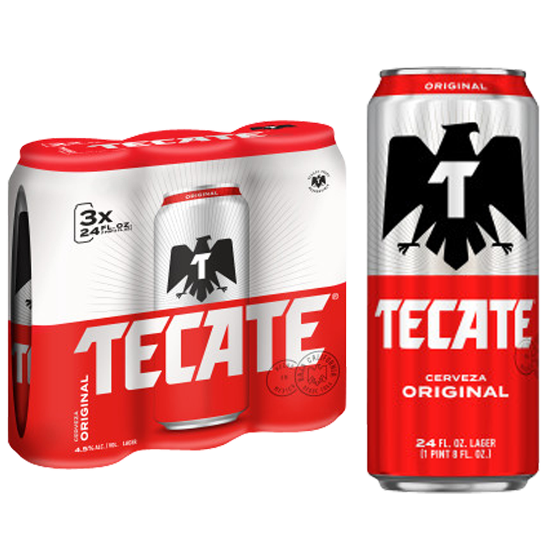 Tecate 3pk 24oz Can - Tecate – BevMo!