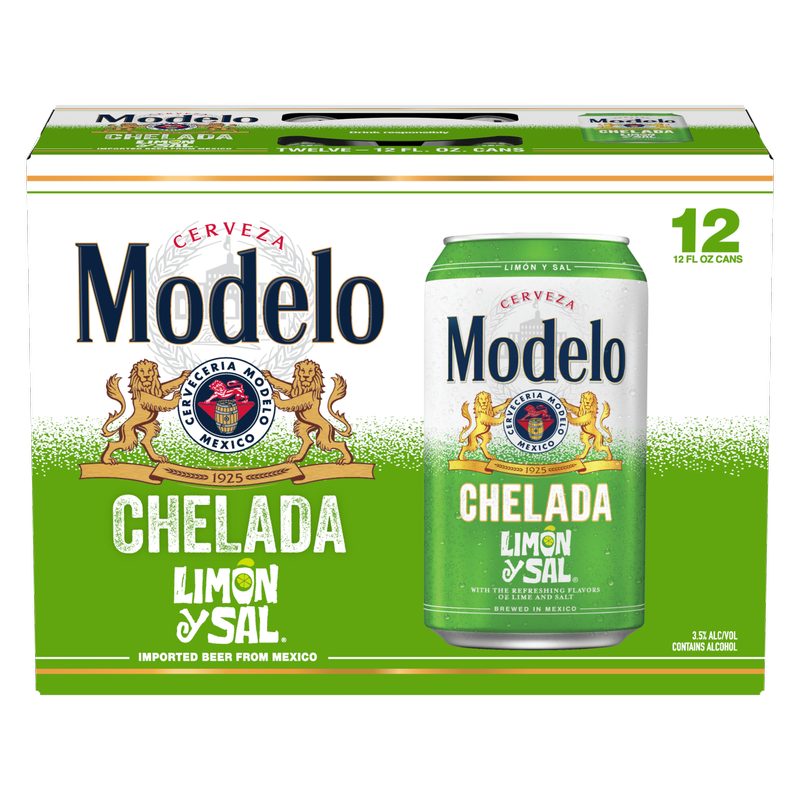 Modelo Chelada Limon Y Sal 12pk 12oz Can - Modelo – BevMo!