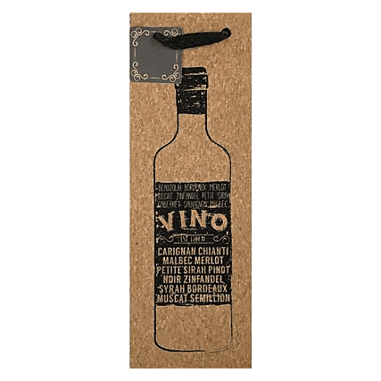 Bottle Bag Cork Vino - The Gift Wrap Company – BevMo!