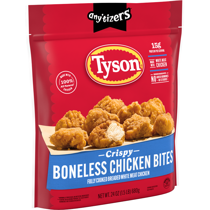 Tyson Any'tizers Frozen Popcorn Chicken Chunks 24oz - Tyson – BevMo!