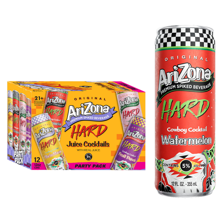 Arizona Hard Juice Cocktail Party Pack 12pk 12oz Can 5.0% ABV - Arizona ...