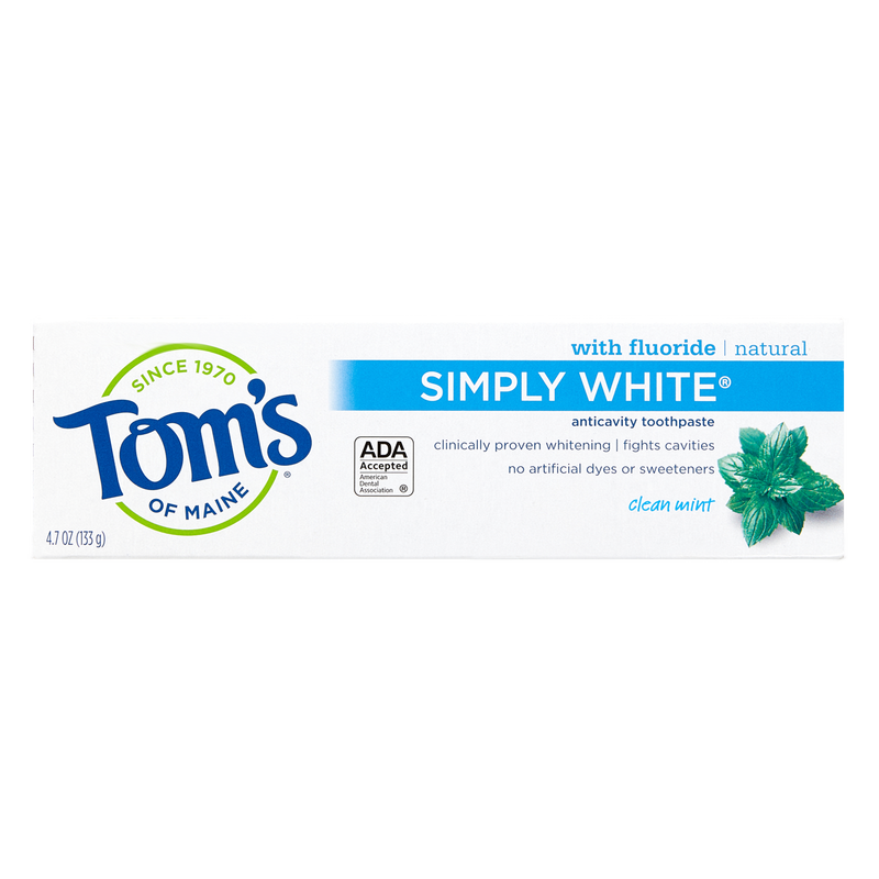 Tom's of Maine Simply White Toothpaste 4.7oz - BevMo! – BevMo!