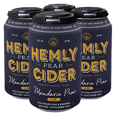 Hemly Cider Seasonal - Mandarin Pear 4pk 12oz Can - BevMo! – BevMo!