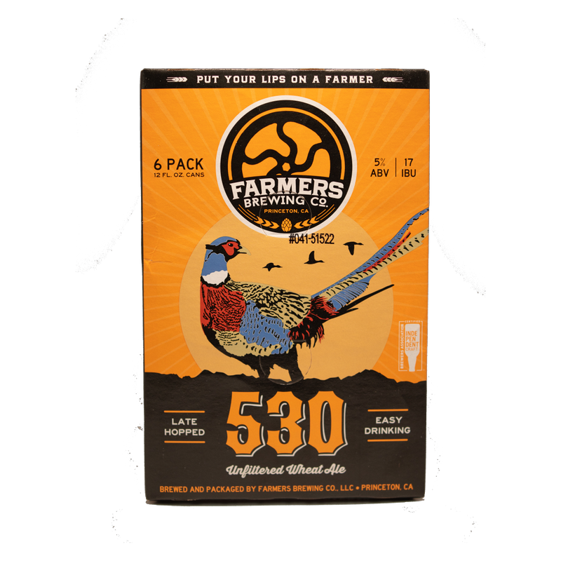 Farmers Brewing 530 Unfiltered Wheat Ale 6pk 12oz Can - Farmers Brewing ...