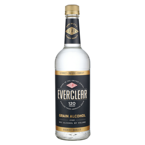 Everclear 120 Grain Alcohol 750ml (120 Proof) - Everclear – BevMo!