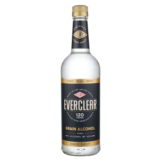 Everclear 120 Grain Alcohol 750ml (120 Proof) - Everclear – BevMo!
