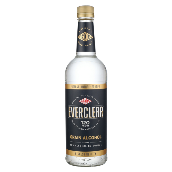 Everclear 120 Grain Alcohol 750ml (120 Proof) - Everclear – BevMo!