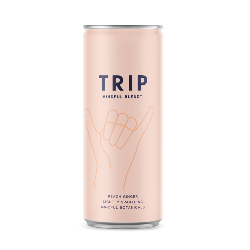 TRIP Peach Ginger Mindful Blend 12oz Can - TRIP – BevMo!