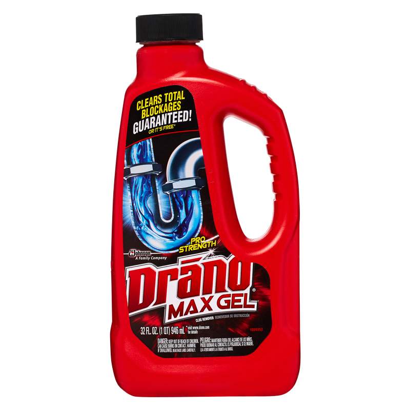 Drano Max Gel Clog Remover 32oz - Drano – BevMo!