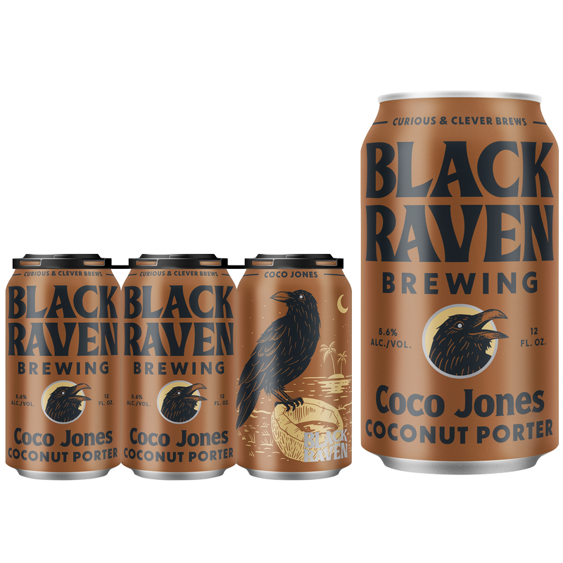 Black Raven Coco Jones Coconut Porter 6pk 12oz Can - Black Raven – BevMo!