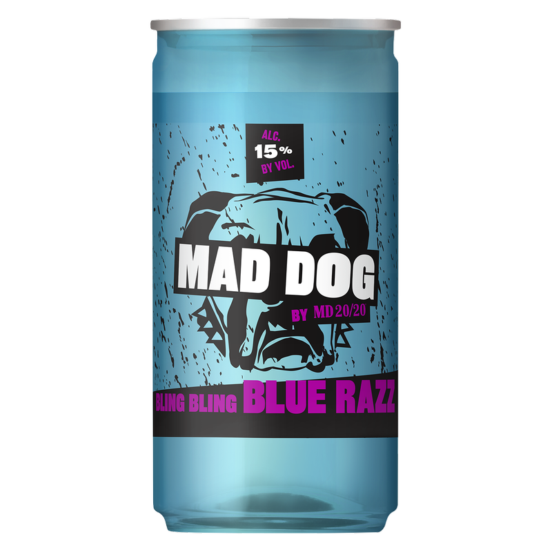 Mad Dog Bling Bling Blue Razz 200ml 15% ABV - Mad Dog – BevMo!