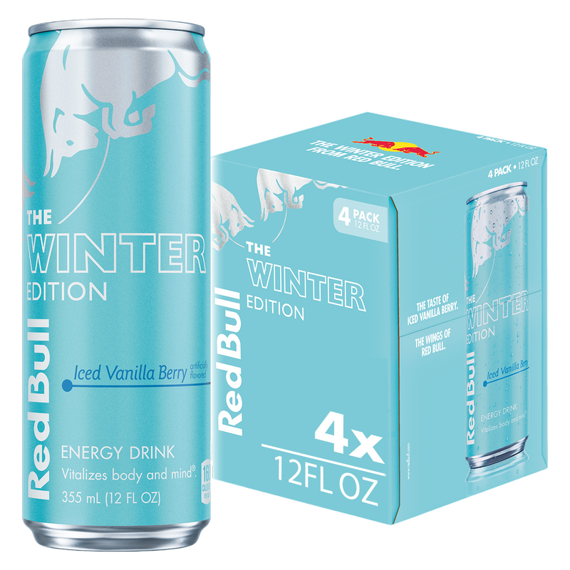 Red Bull Winter Edition Iced Vanilla Berry Energy Drink 4pk 12oz Can ...