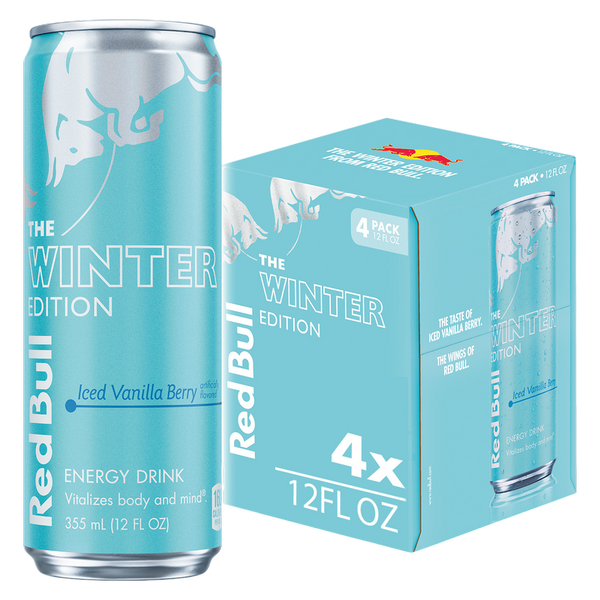 Red Bull Winter Edition Iced Vanilla Berry Energy Drink 4pk 12oz Can ...