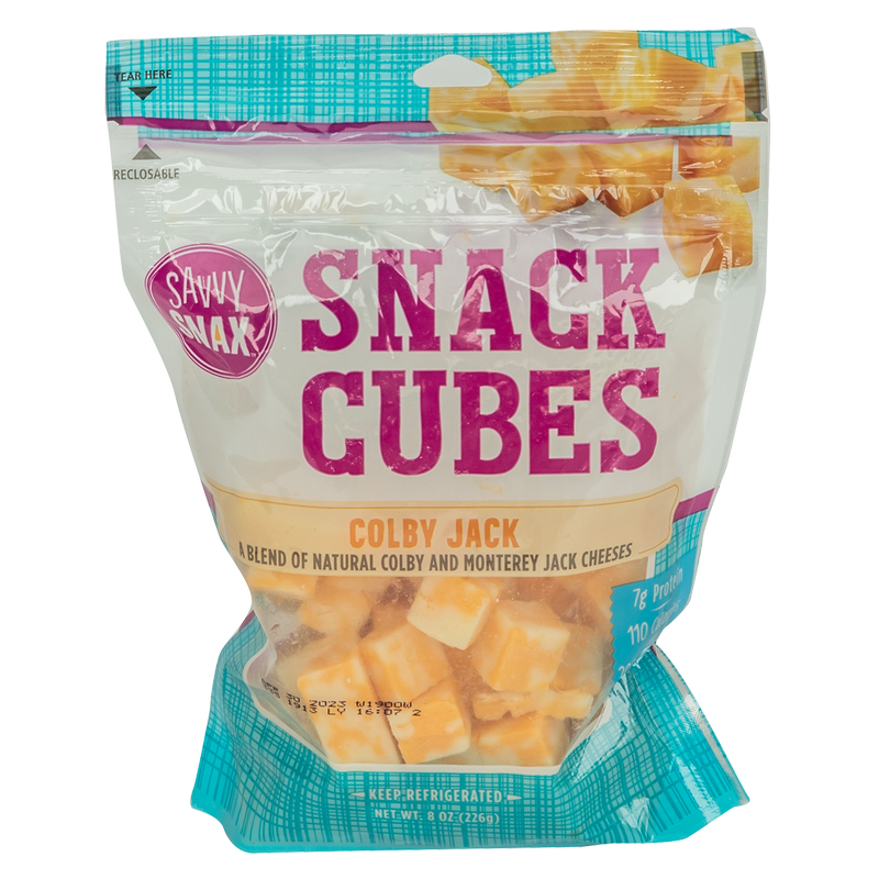 Savvy Snax Colby Jack Snack Cubes - 8oz - Savvy Snax – BevMo!