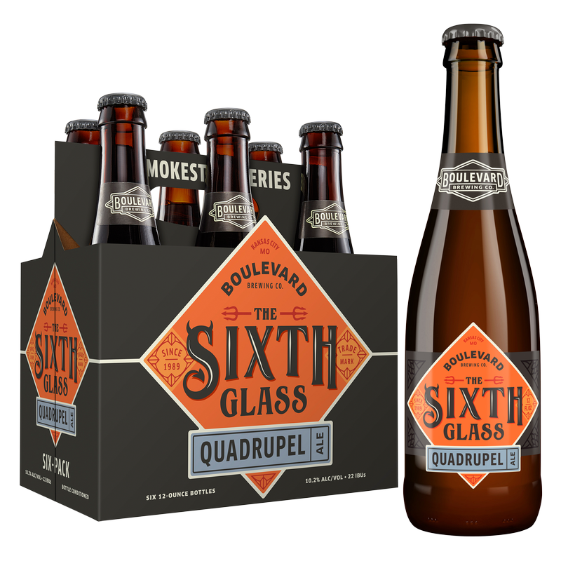 Boulevard Brewing The Sixth Glass Quad 6pk 12oz Btl - Boulevard – BevMo!