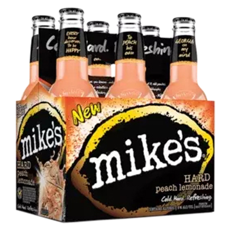 Mike's Hard Peach Lemonade 6pk 11.2oz Btl - Mike's Hard – BevMo!
