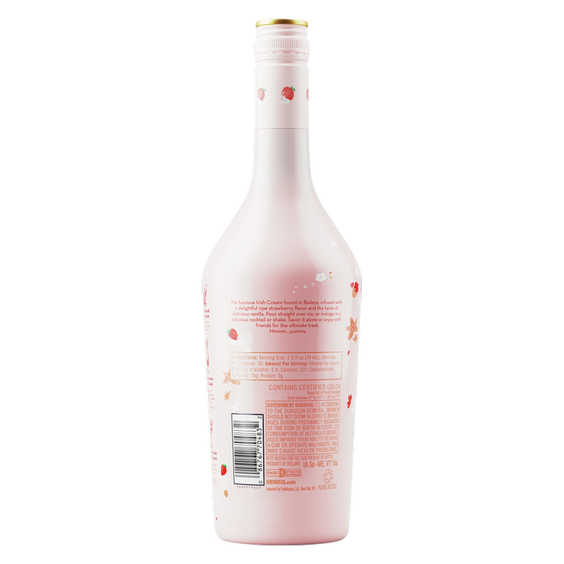 Baileys Strawberries & Cream Liqueur 750ml (34 proof) - Baileys – BevMo!