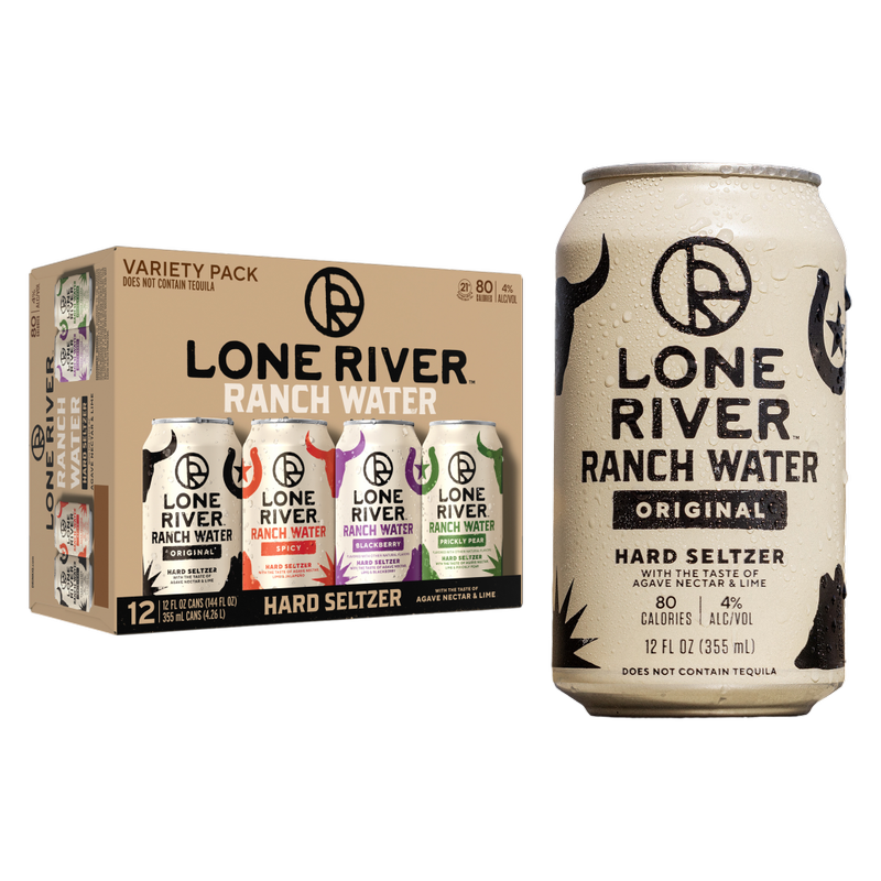 Lone River Ranch Water Hard Seltzer Variety Pack (12Pkc 12 Oz) - Lone ...