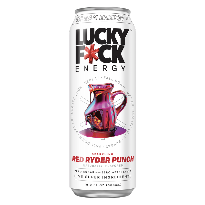 Lucky F*ck Red Ryder Punch Energy Drink 19.2oz Can - Lucky Beverage Co ...