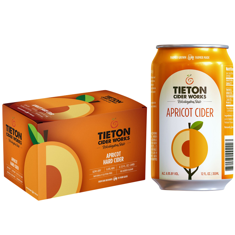 Tieton Cider Works Apricot Cider 6pk 12oz Can - Tieton Cider Works – BevMo!