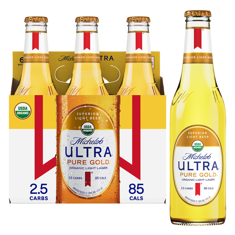 Michelob Ultra Pure Gold 6pk 12oz Btl 4.2% ABV - Michelob ULTRA – BevMo!