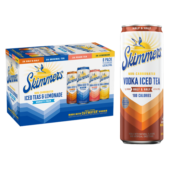 Skimmers Vodka Iced Tea Variety Pack 8pk 12oz Can 4.5% ABV - Skimmers ...
