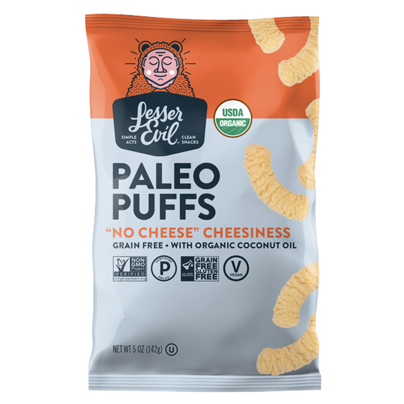 Lesser Evil "No Cheese" Cheesiness Paleo Puffs 5oz – BevMo!