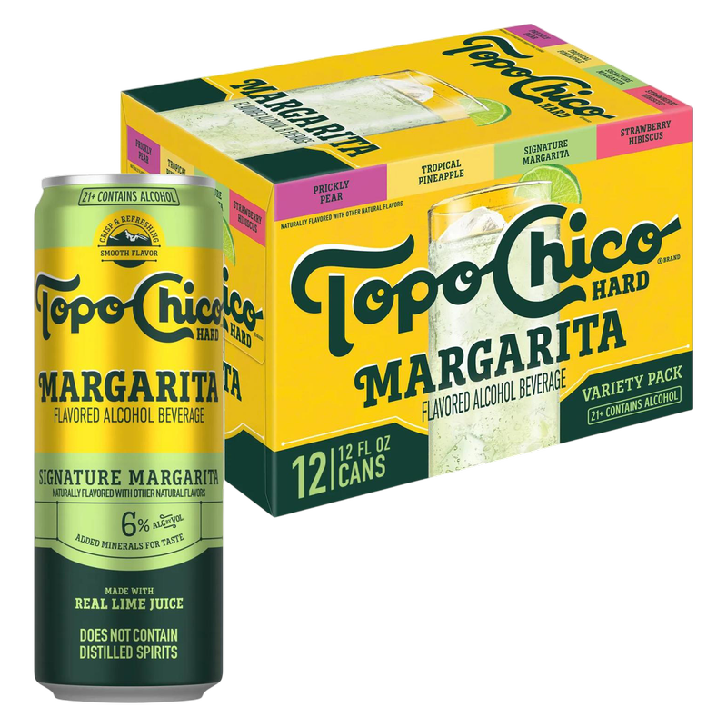 Topo Chico Hard Margarita Variety 12pk 12oz Cans 6.0% ABV - Topo Chico ...