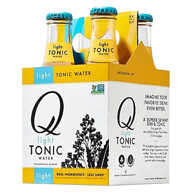 Q Drinks Light Tonic Water 4pk 6.7oz - Q Drinks – BevMo!