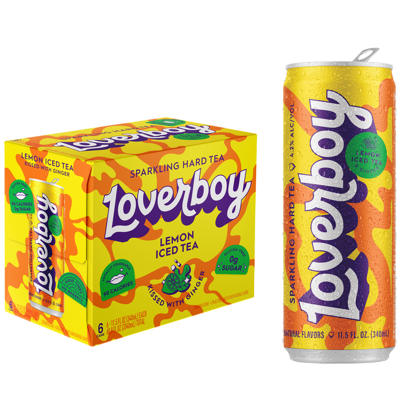 Loverboy Lemon Iced Tea Sparkling Hard Tea 6pk 12oz Can 4.2% ABV ...