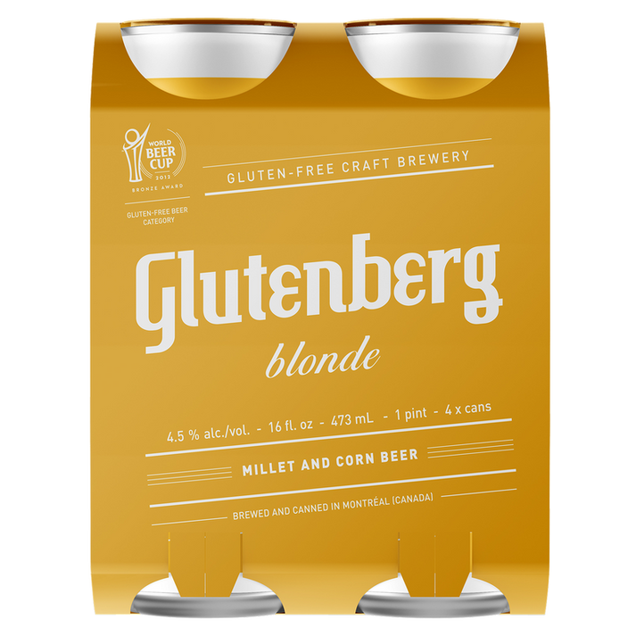 Glutenberg Blonde Ale Gluten Free 4pk 16oz Can - Glutenberg – BevMo!