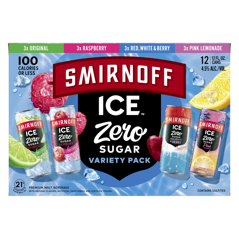 SMIRNOFF ICE ZERO SUG VP 12PKC (12PKC 12 OZ) - Smirnoff – BevMo!