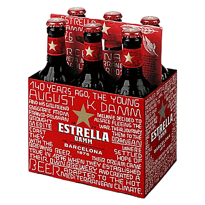 Estrella Damm Lager 6pk 12oz Btl - Estrella Damm – BevMo!