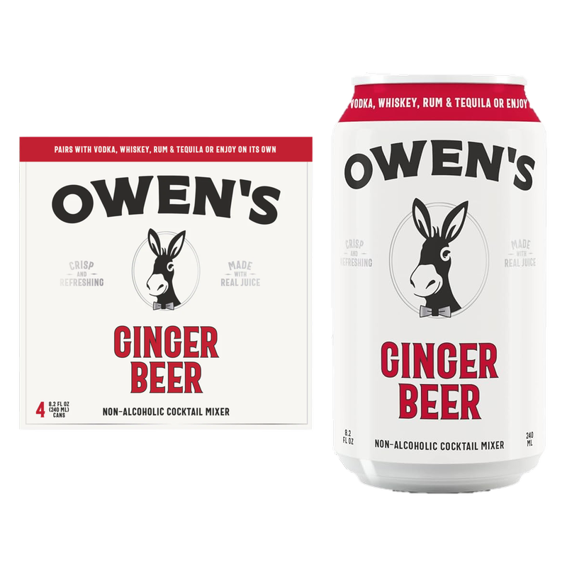 Owen's Ginger Beer 240ml 4pk Can - Owen's Craft Mixers – BevMo!