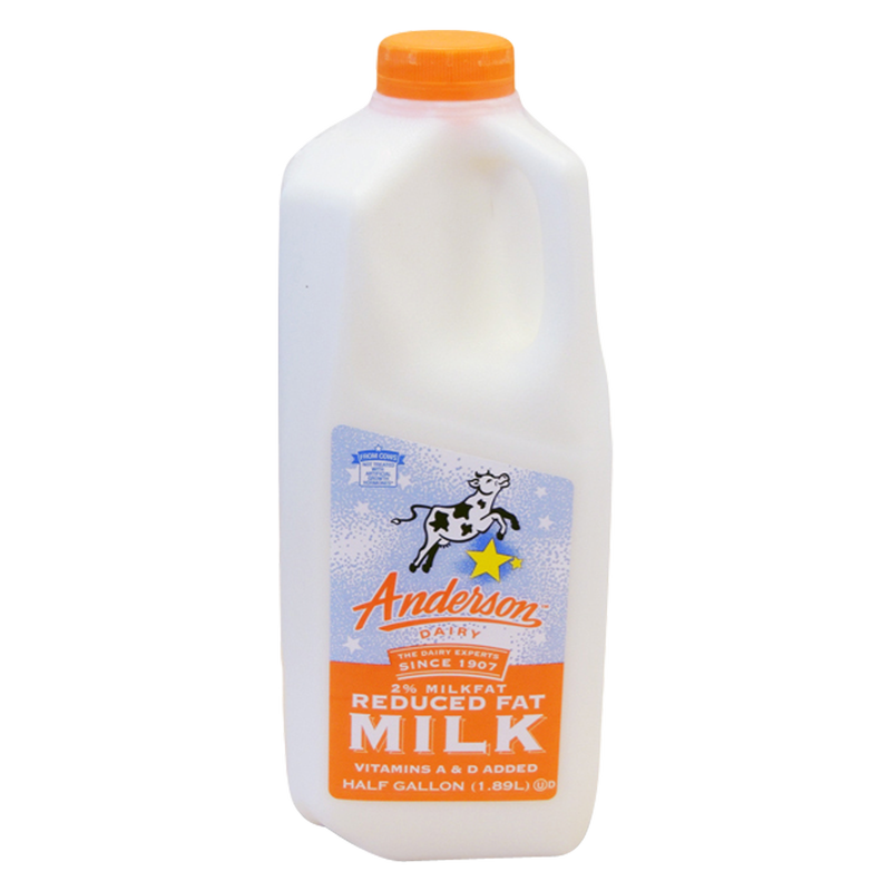 Anderson 2% Reduced Fat Milk - 1/2 Gallon - Anderson – BevMo!