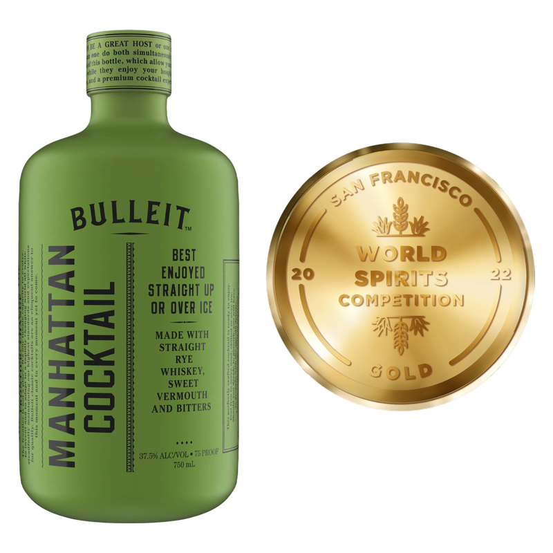 Bulleit Manhattan Cocktail 750ml - Bulleit – BevMo!
