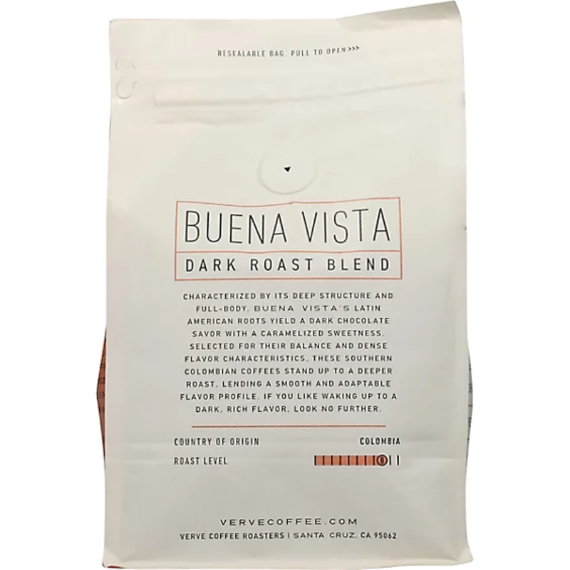 Verve Coffee, Buena Vista Dark Roast, 12 oz - Verve Coffee Roasters ...