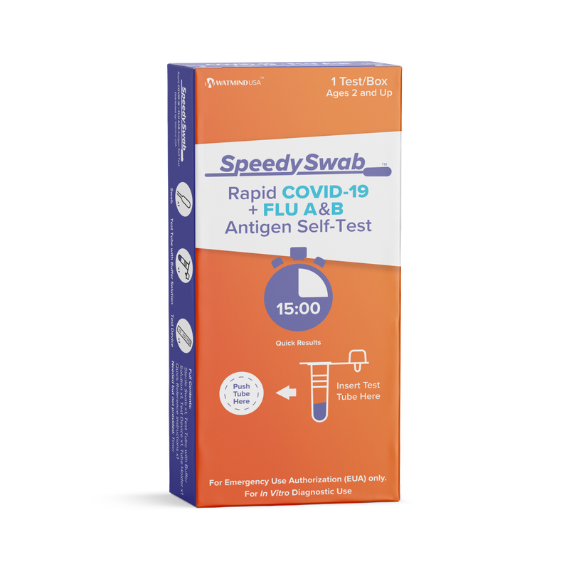 SpeedySwab™ Rapid COVID-19 + FLU A&B Antigen Self Test - SpeedySwab ...