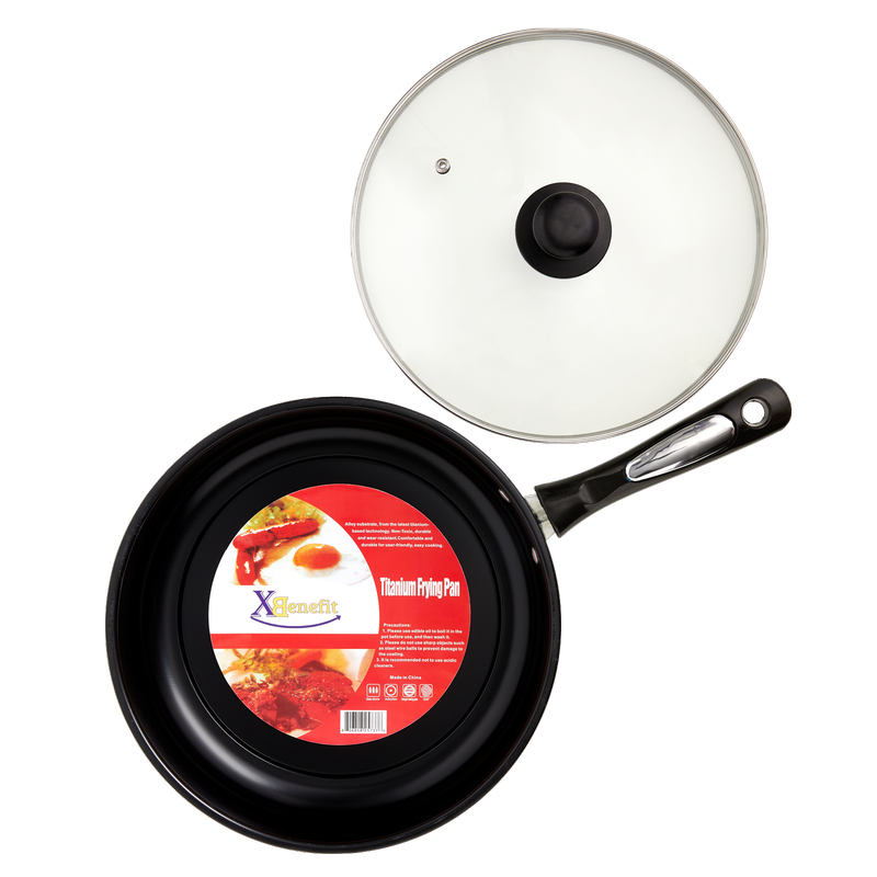 Non-Stick Frying Pan with Glass Lid - X Benefit – BevMo!