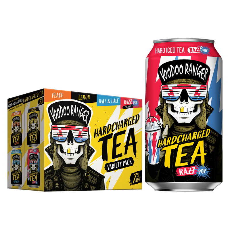 New Belgium Voodoo Ranger Hardcharged Tea Variety 12pk 12oz Can 7.0% ...