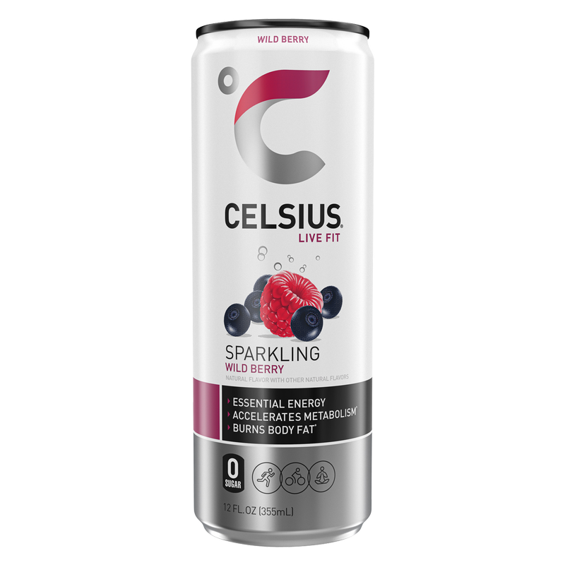 CELSIUS Sparkling Wild Berry, Essential Energy Drink 12oz Can - BevMo ...