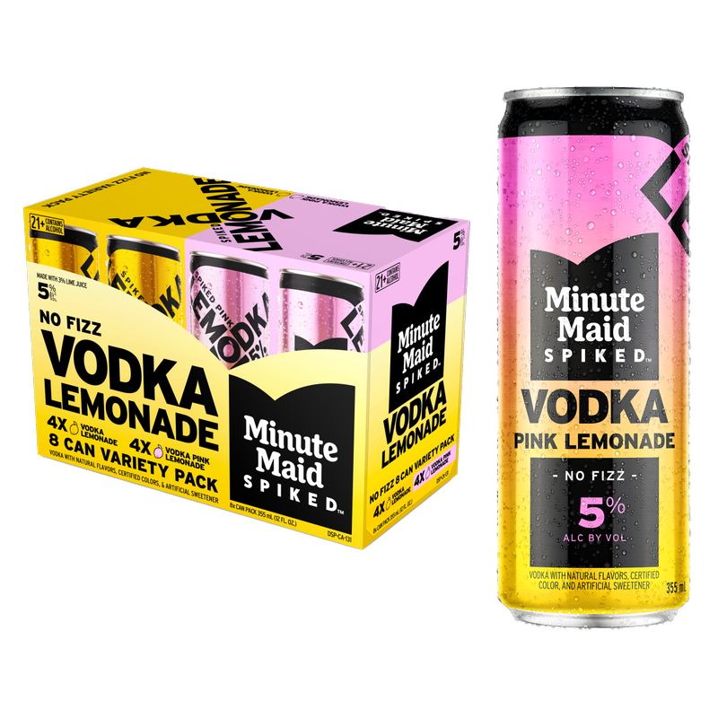 Minute Maid Spiked Vodka Lemonade Variety 8pk - Minute Maid Spiked – BevMo!