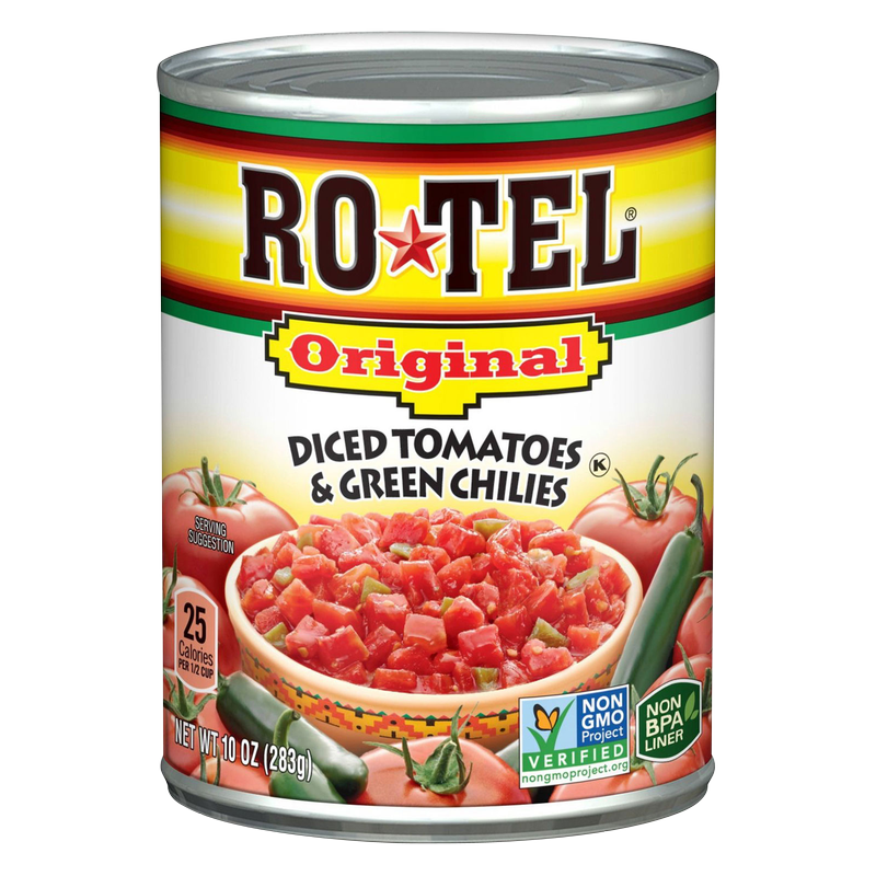 Rotel Diced Tomatoes & Green Chilies 10oz - Rotel – BevMo!