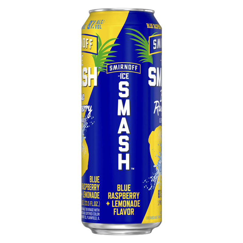 Smirnoff Smash Blue Raspberry & Lemonade 23.5oz Can - Smirnoff – BevMo!