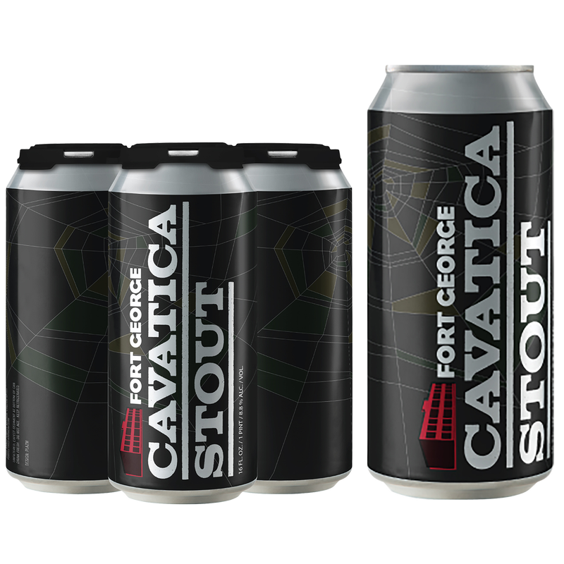 Fort George Cavatica Stout 4pk 12oz Can - Fort George – BevMo!