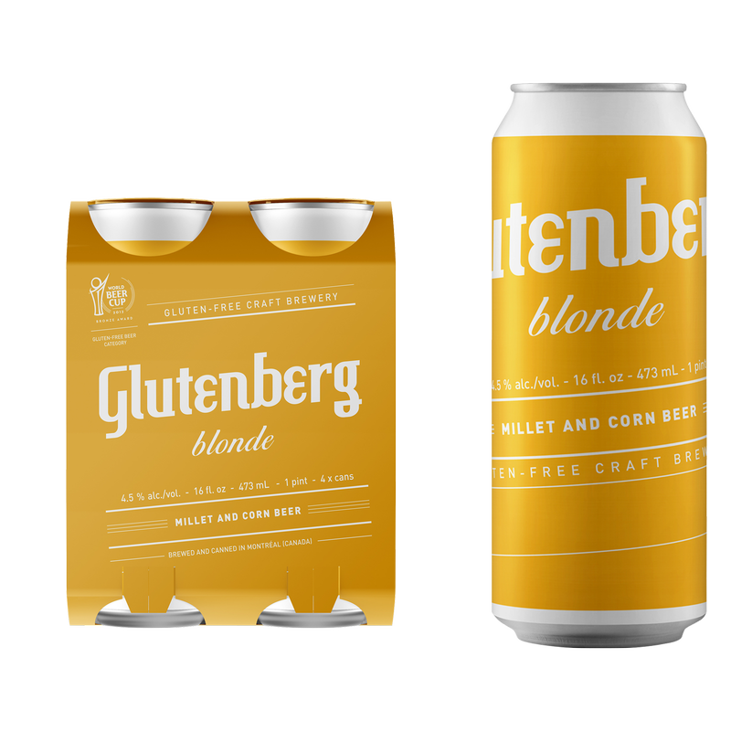 Glutenberg Blonde Ale Gluten Free 4pk 16oz Can - Glutenberg – BevMo!