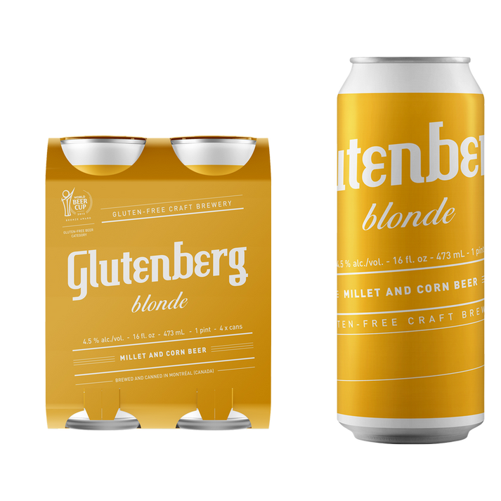 Glutenberg Blonde Ale Gluten Free 4pk 16oz Can - Glutenberg – BevMo!
