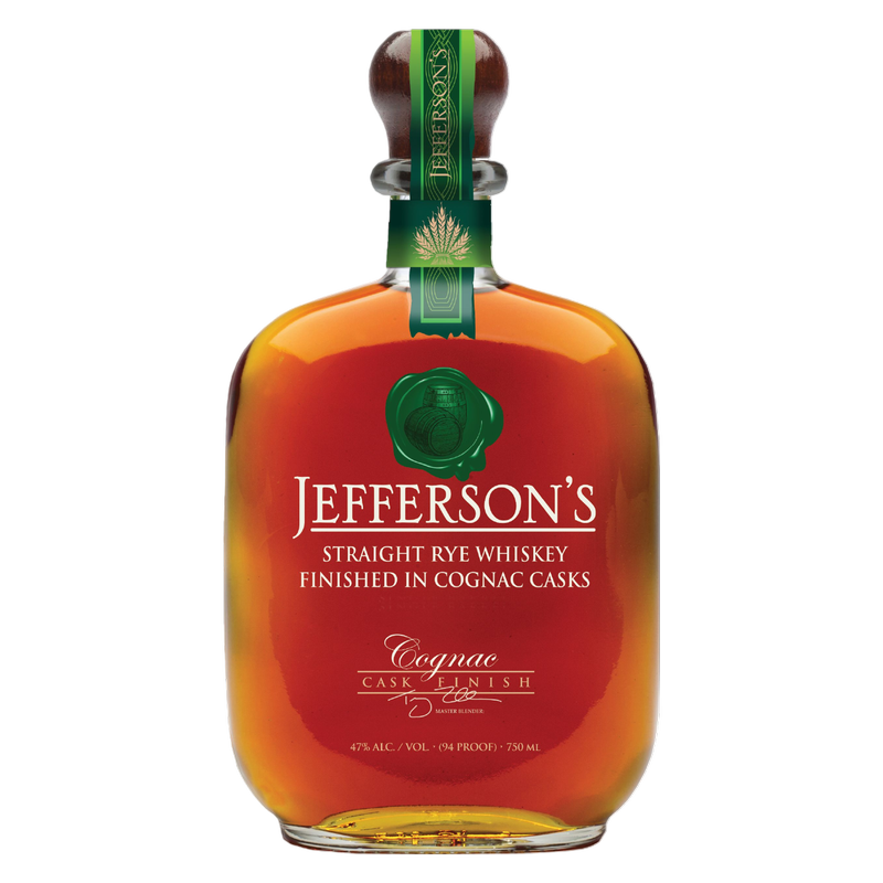Jefferson's Rye Whiskey Cognac Cask (750 Ml) - Jefferson's – BevMo!