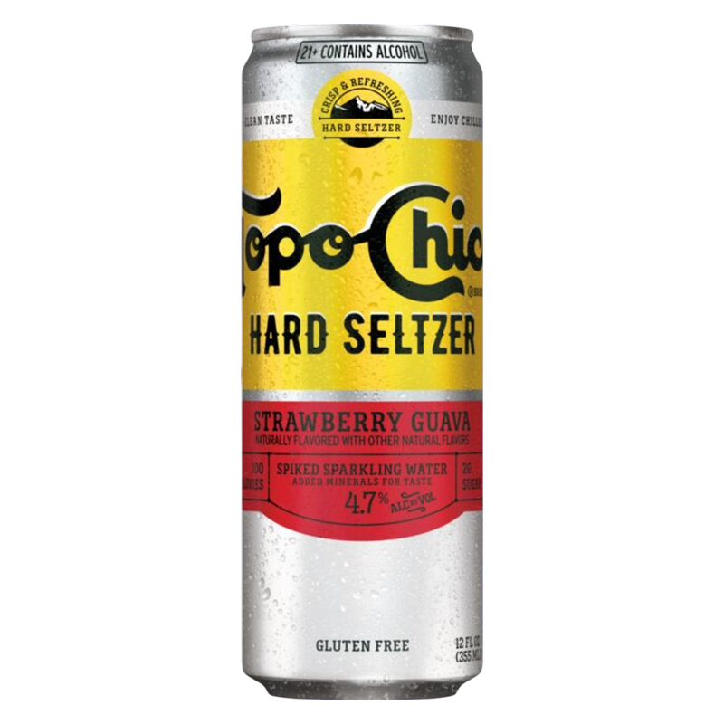 Topo Chico Hard Seltzer Strawberry Guava 24oz Can - Topo Chico – BevMo!
