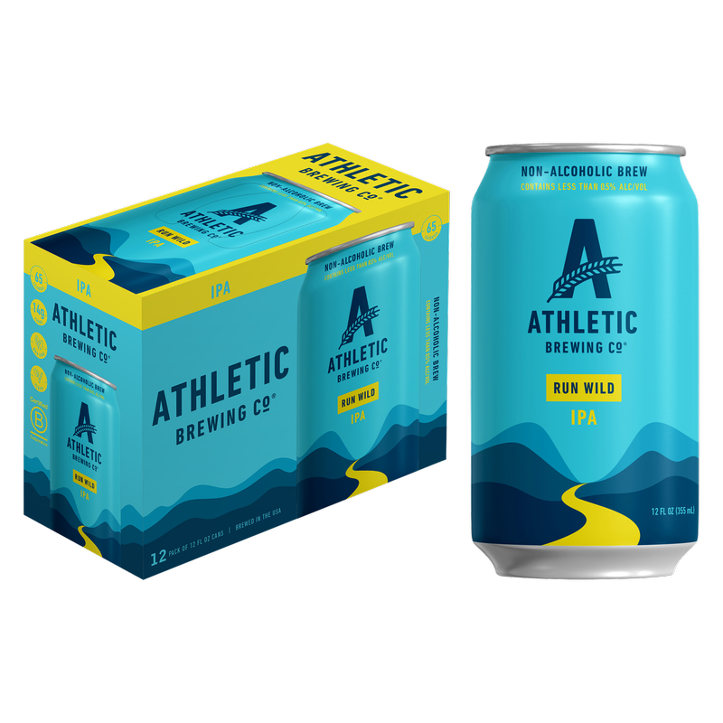 Athletic Brewing Co. Run Wild IPA Non-Alcoholic (12PKC 12 OZ ...